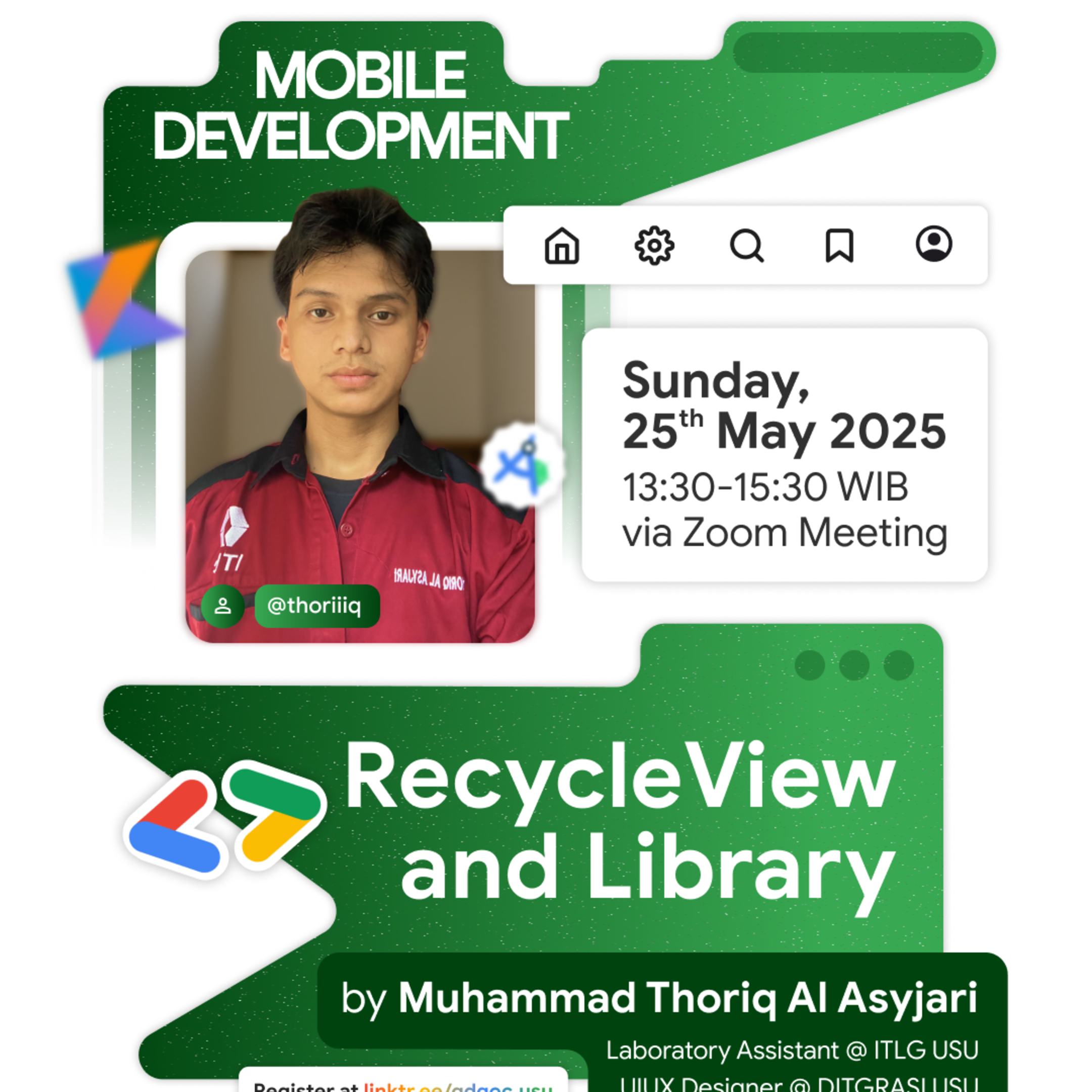 See RecyclerView and Library at Google Developer Groups GDG on Campus Universitas Sumatera Utara ...